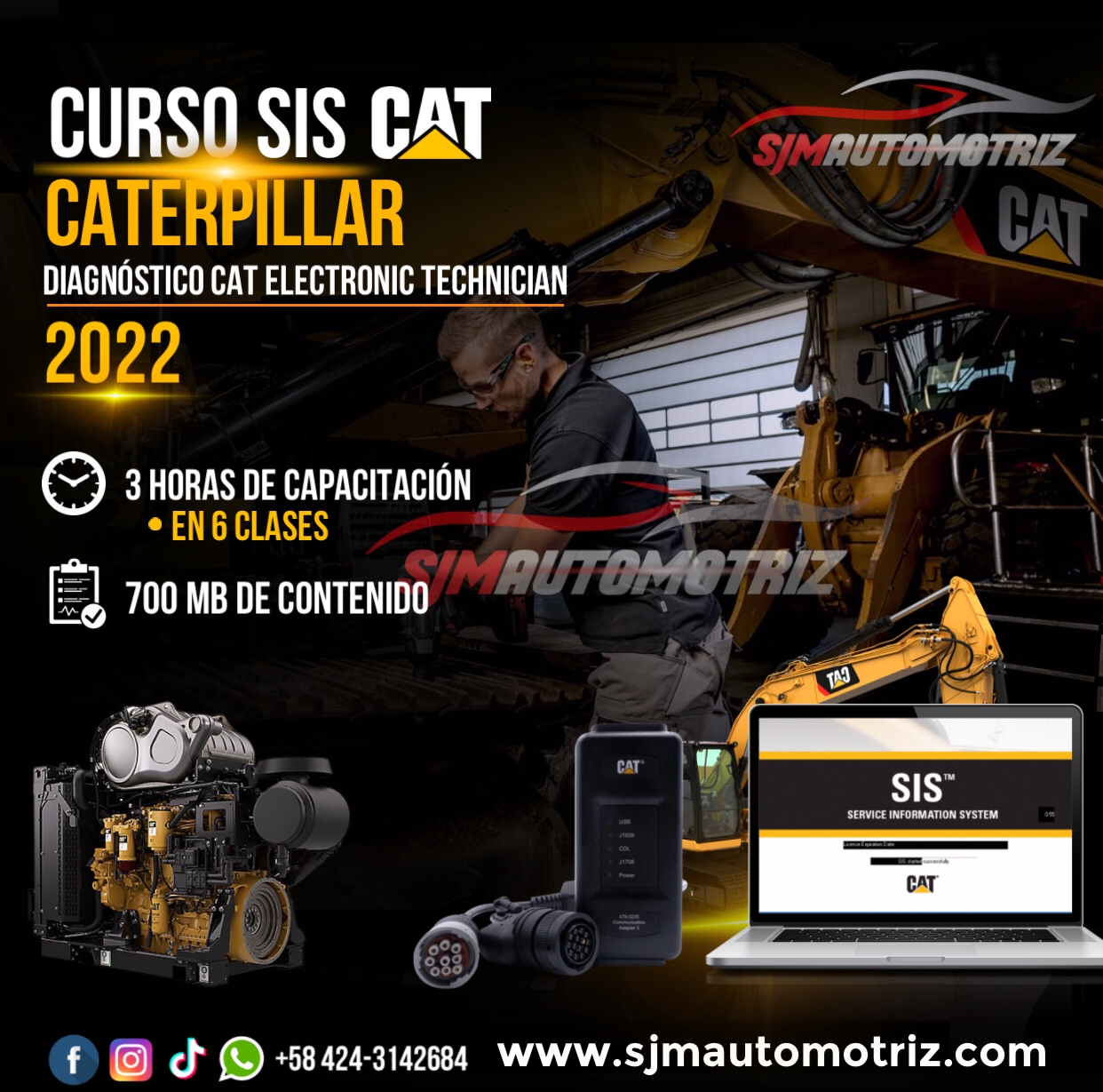 🔥🚜 Curso SIS CATERPILLAR 2022 - Sjm Automotriz