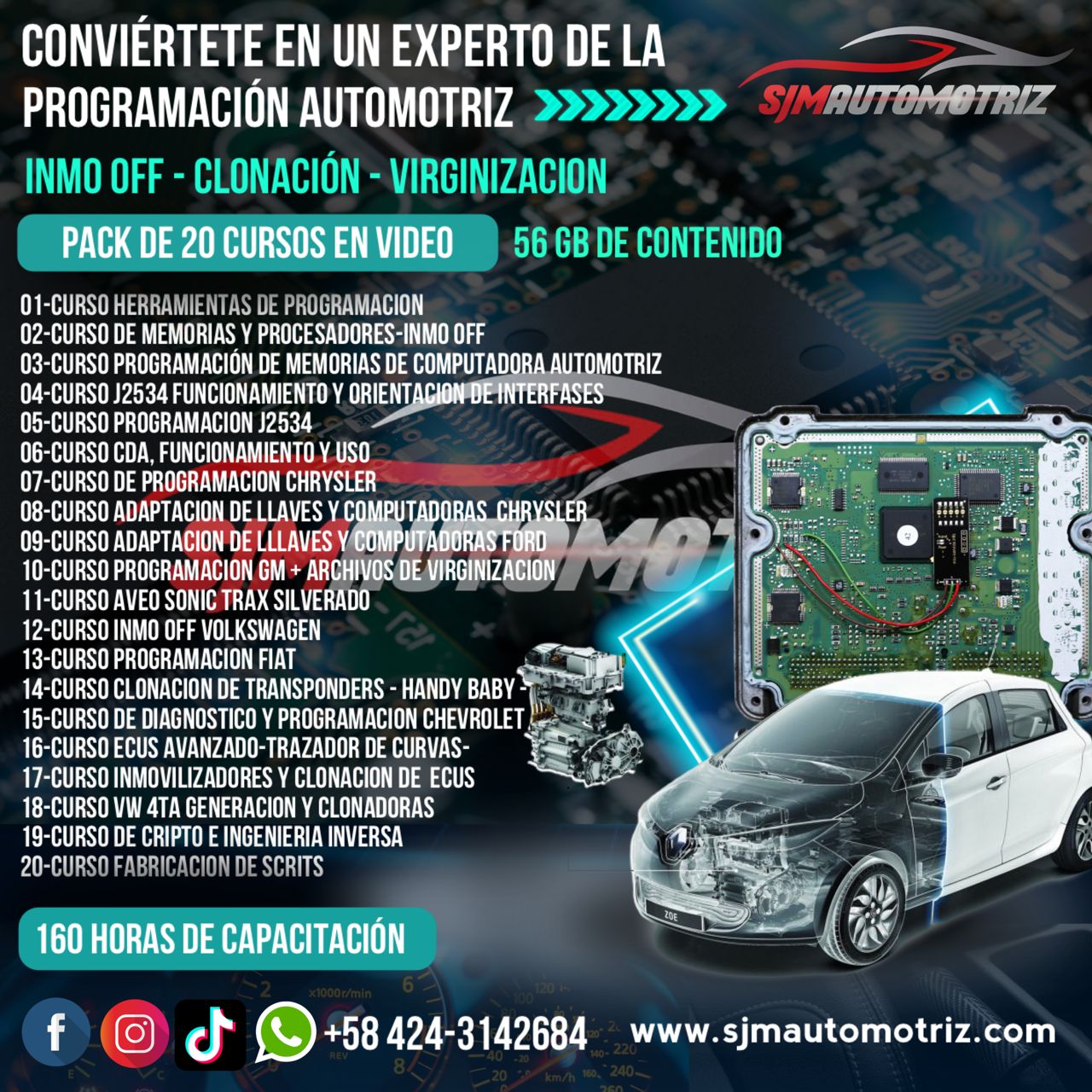 🔥🚘 20 Cursos de Programación Automotriz - Sjm Automotriz