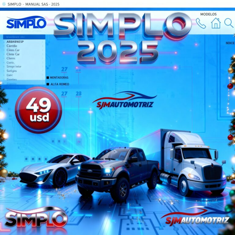 SIMPLO 2025 | Software Automotriz Completo: Diagramas, Pinouts, Data Técnica y Diagnóstico 2025 ...